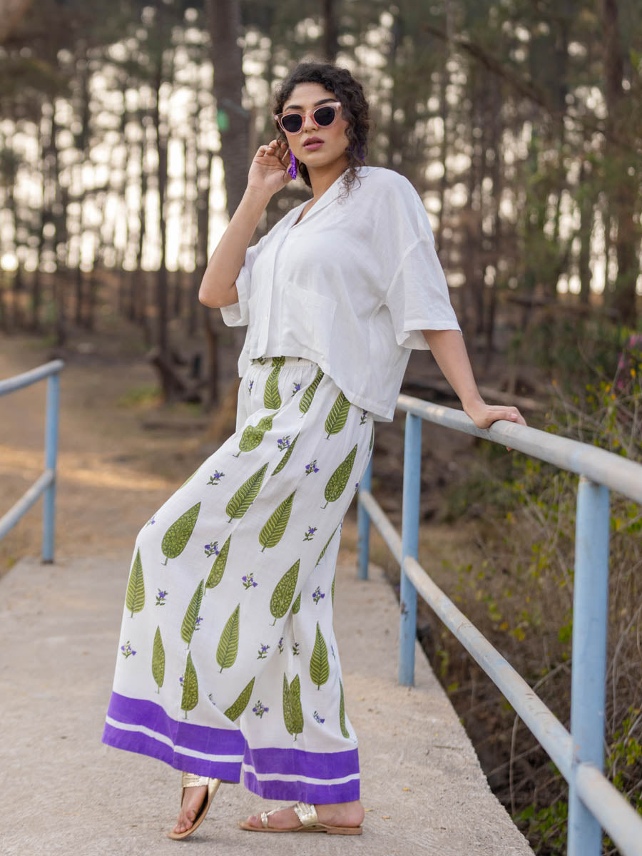 Set of 2 - Malini Short top and Palazzos | Pinklay