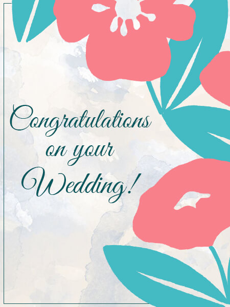 Congratulations on your Wedding E-Gift Card | Pinklay